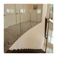 China Signature dish glass balustrade spigots spigot handrail for patio steps for sale