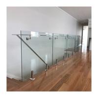 China Kyrgyzstan frameless glass balustrade spigots railings for concrete patio for sale