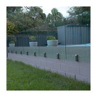 China The republic of Congo stainless steel spigot railing tempered spigot glass fence for sale