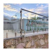 China The republic of Congo stainless steel spigot railing tempered spigot glass fence for sale