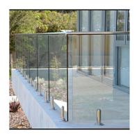 China Bolivia stainless steel glass spigot curved balcony spigot railing for sale