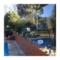 China Kiribati 42 inch spigot glass railing pool with spigot fence for sale