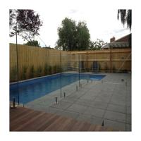 China Kiribati 42 inch spigot glass railing pool with spigot fence for sale