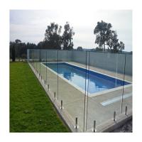 China Kiribati 42 inch spigot glass railing pool with spigot fence for sale