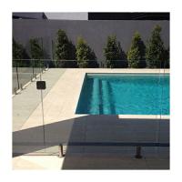 China Kiribati 42 inch spigot glass railing pool with spigot fence for sale