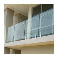 China French Polynesia frameless glass spigots toughened spigot glass balcony railings for sale