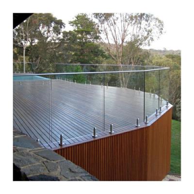 China St martin 2205 stainless steel spigots railing backyard spigot glass balustrade for sale
