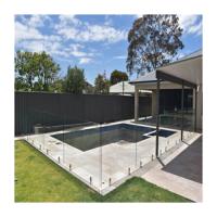 China Bermuda glass spigot railing cost of frameless spigot glass pool fencing for sale