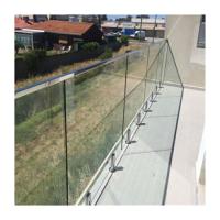 China Tome and Principe frameless glass fence spigots inside balcony spigot railing for sale
