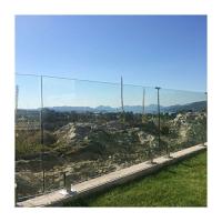 China Costa Rica glass balustrade spigot spacing railing garden balustrade glass for sale