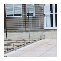 China Costa Rica glass balustrade spigot spacing railing garden balustrade glass for sale
