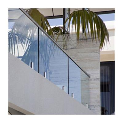 China After-sale warranty glass with spigot stair balcony spigot railing for sale