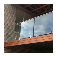 China After-sale warranty glass with spigot stair balcony spigot railing for sale