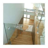 China Time-limited spike glass panel spigots railing exterior spigot railings for stairs for sale
