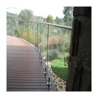China Falkland Islands frameless glass balustrade spigots terrace privacy spigot fence for sale