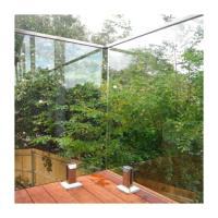 China Falkland Islands frameless glass balustrade spigots terrace privacy spigot fence for sale