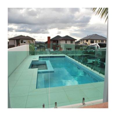 China Fashionable spigots glass guardrail frameless pool spigot fencing for sale