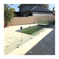 China Fashionable spigots glass guardrail frameless pool spigot fencing for sale