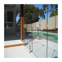 China Beautiful shape face mounted spigots railing cost of spigot glass pool fencing installed for sale