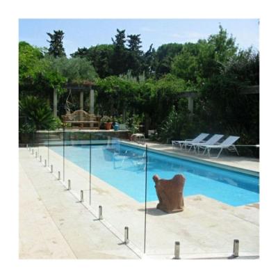 China France spigots glass railing frameless pool glass for sale