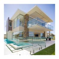 China France spigots glass railing frameless pool glass for sale
