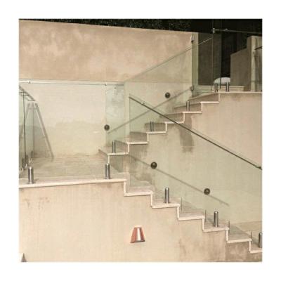 China Large favorably frameless glass spigots porch spigot fence for sale