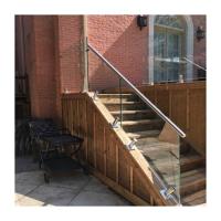 China Large favorably frameless glass spigots porch spigot fence for sale