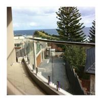 China Indonesia 42 inch spigot glass railing outdoor balcony spigot railing for sale