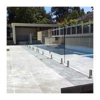 China Togo stainless steel glass spigot terrace with spigot glass railing for sale
