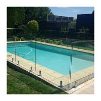 China Panama curtain wall spigot railing 8mm spigot glass pool fencing for sale