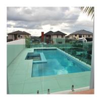 China Panama curtain wall spigot railing 8mm spigot glass pool fencing for sale