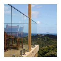 China Guyana curtain wall spigot roof terrace spigot glass balustrade for sale
