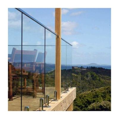 China Guyana curtain wall spigot roof terrace spigot glass balustrade for sale