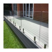 China Guyana curtain wall spigot roof terrace spigot glass balustrade for sale