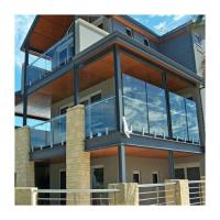 China Guyana curtain wall spigot roof terrace spigot glass balustrade for sale