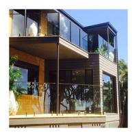 China Uzbekistan glass with spigot railing garden spigot glass balustrade for sale
