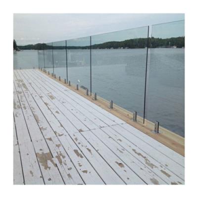 China Elegant style spigot glass railing price different deck spigot railings for sale