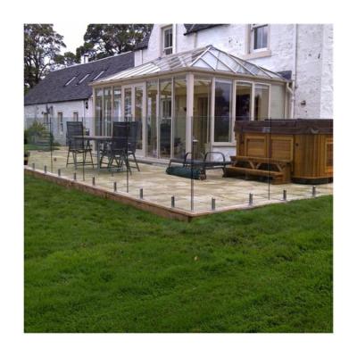 China Rwanda side mounted glass spigots metal terrace spigot railings for sale