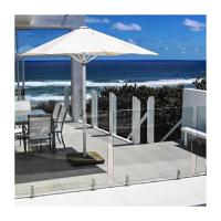 China Cape Verde glass spigots terrace spigot glass railing for sale