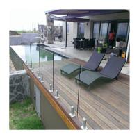 China Niue glass balustrade spigot spacing terrace design with spigot baluster for sale