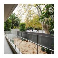 China Panama curtain wall spigot steel staircase for terrace for sale