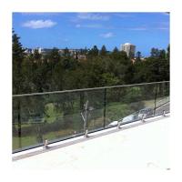 China Uzbekistan spigots glass balustrade railing pvc pipe deck spigot railing for sale