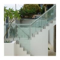 China Greece side mounted glass spigots railing outside stair spigot handrail for sale