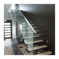 China Greece side mounted glass spigots railing outside stair spigot handrail for sale