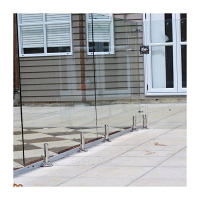 China Equatorial Guinea frameless glass spigots spigot railing of terrace for sale