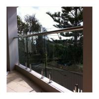 China Fashionable frameless glass spigots railing privacy for balcony spigot railings for sale