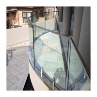 China Fashionable frameless glass spigots railing privacy for balcony spigot railings for sale