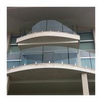China Fashionable frameless glass spigots railing privacy for balcony spigot railings for sale