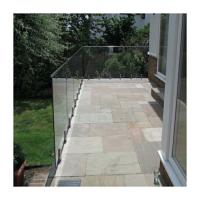 China Kazakhstan spigot glass railing brown deck spigot railing for sale