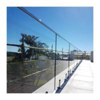 China Kazakhstan spigot glass railing brown deck spigot railing for sale